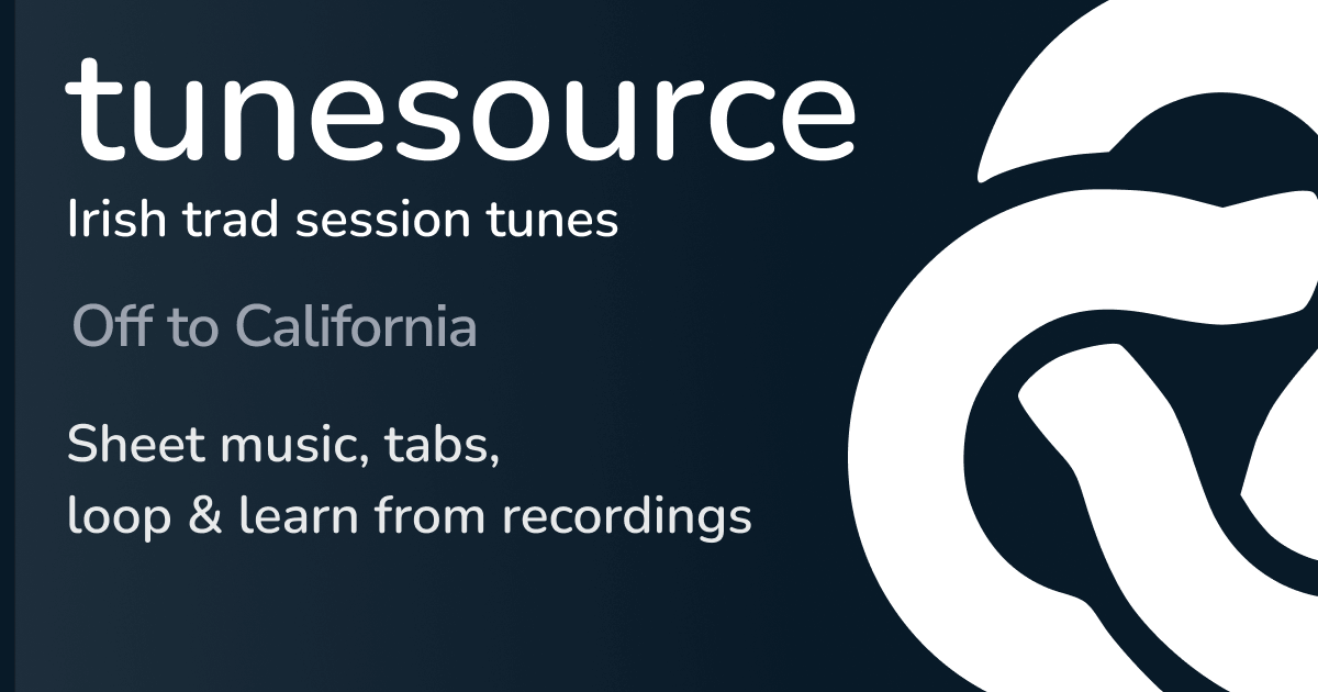 Off to California on Tunesource - a hornpipe in G